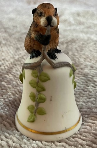 Baby Beaver by Peter Barrett Porcelain Bell 1983 | eBay