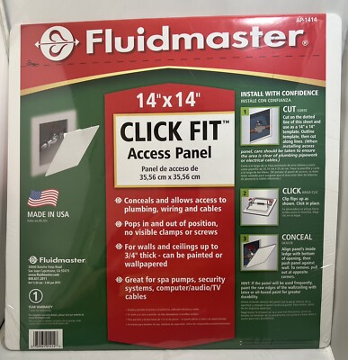 Click-Fit Fluidmaster AP-1414 White Access Panel 14" X 14 ...