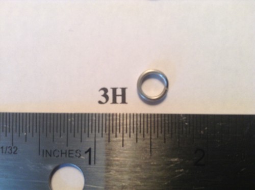 Stainless Steel Split Rings ROSCO Heavy Duty Terminal Tackle 6XH, 5.5H ...