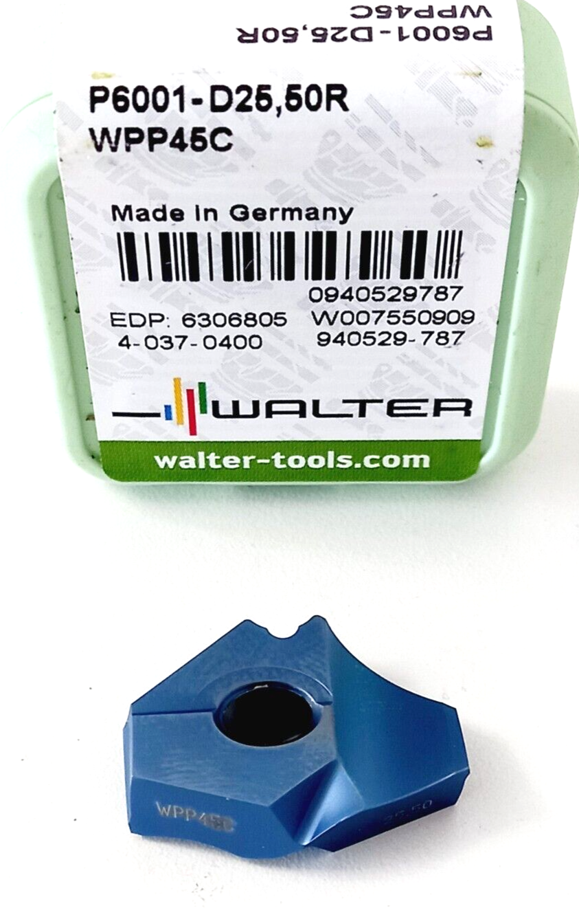 WALTER P6001 D25,50R WPP45C DRILL INSERT | eBay