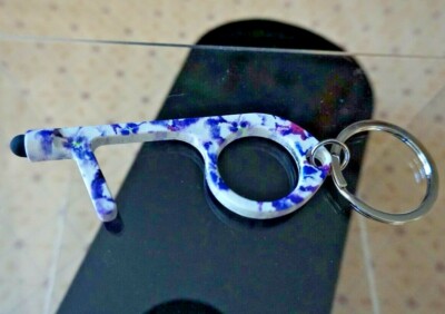 Key Chain Tool Anti Germ Touch Free Exposure Safe Purple Water Color ...