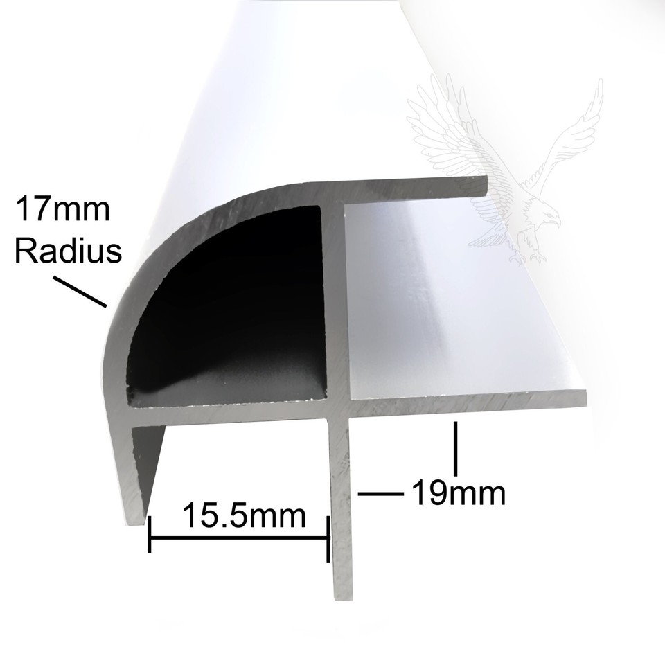 ALUMINIUM CORNER PROFILE FOR 15MM PLY - 80cm - 2.4m LENGTHS- CAMPERVAN ...