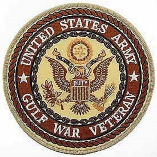 ARMY GULF WAR VETERAN MILITARY EMBROIDERED 5" PATCH | eBay