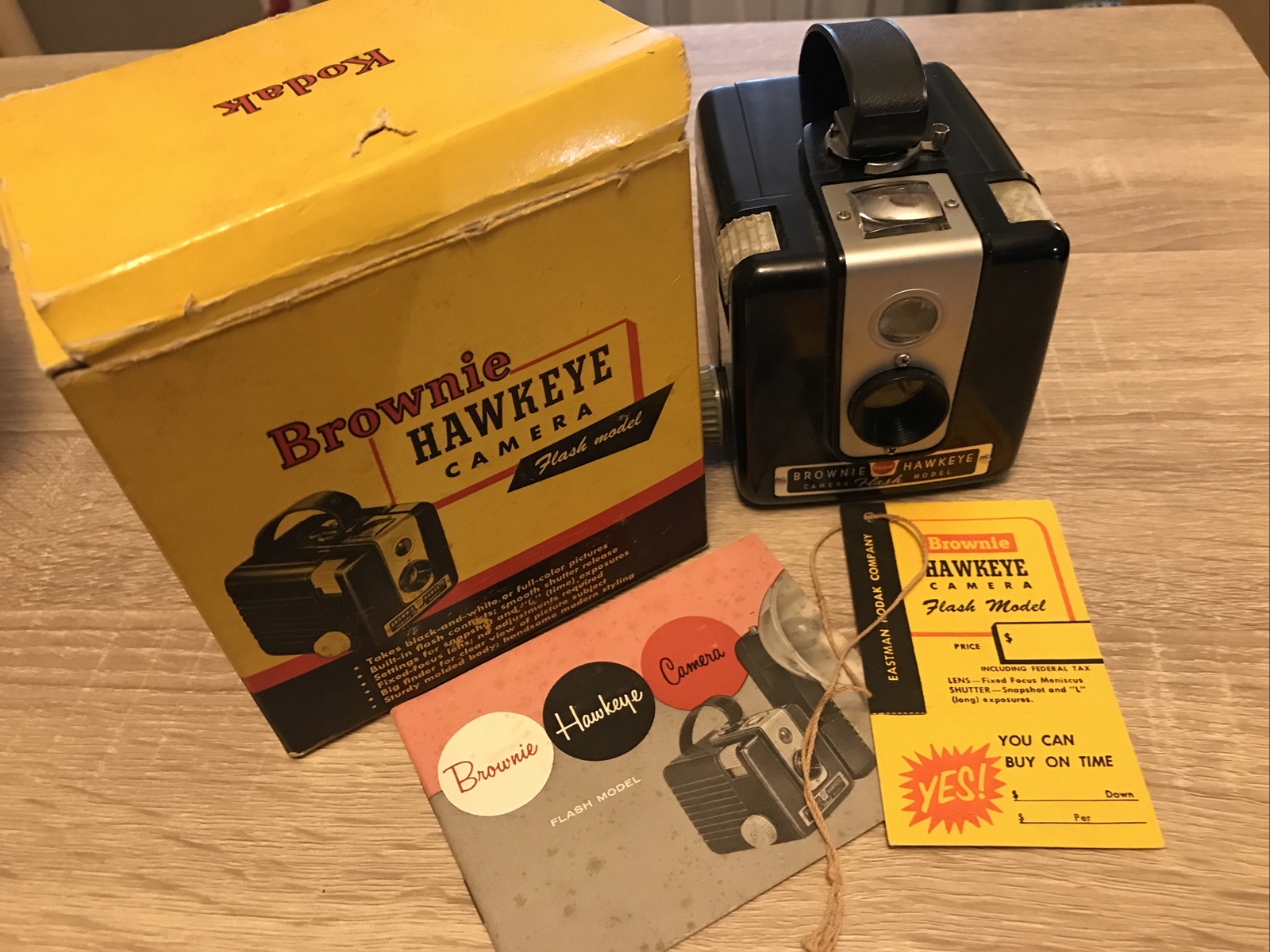 Kodak Brownie Hawkeye Camera Flash Model with Original Box and Manual ...