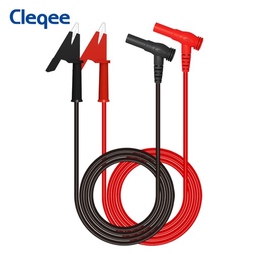 1000V 15A Multimeter Test Lead Banana Plug Right Angle Alligator Clip ...