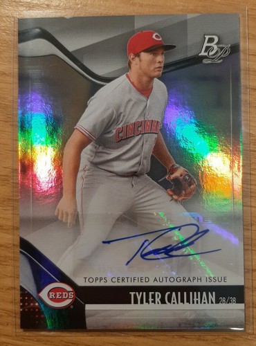 2021 BOWMAN PLATINUM TOP PROSPECTS AUTOGRAPH TYLER CALLIHAN #31 ...