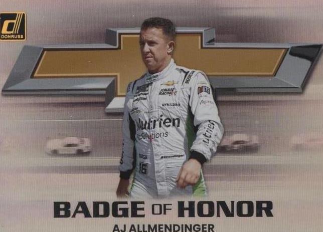 2024 Panini Donruss NASCAR - Badge of Honor A.J. Allmendinger #8 for ...