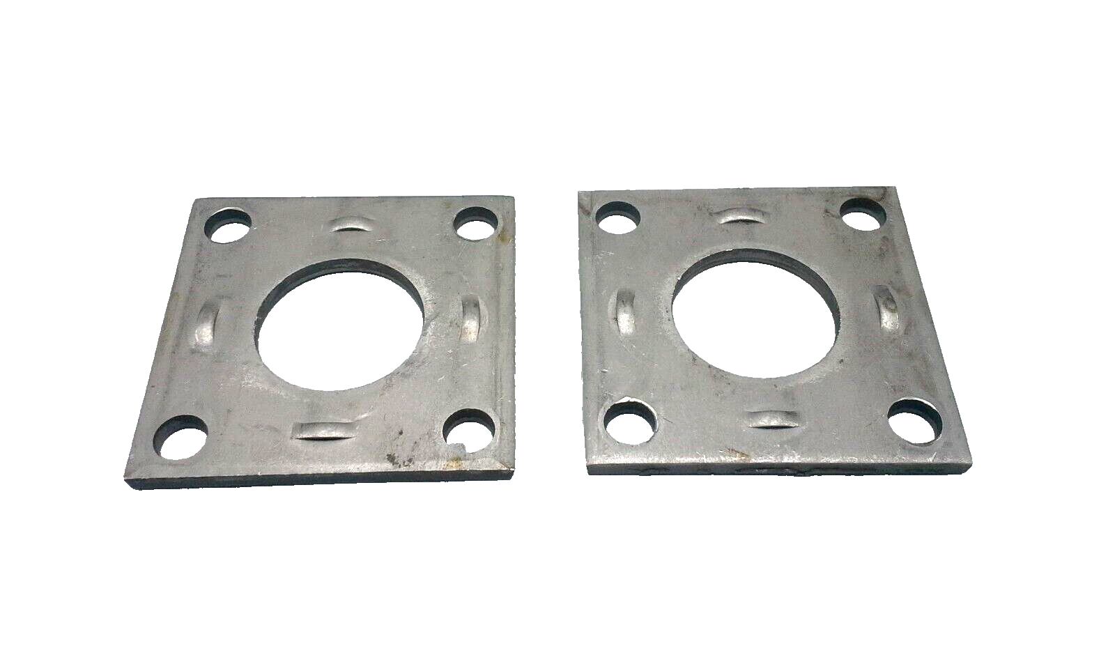 TWO 3500# Axle Trailer Brake Backing Plate Mount Flanges fits 1.75 ...