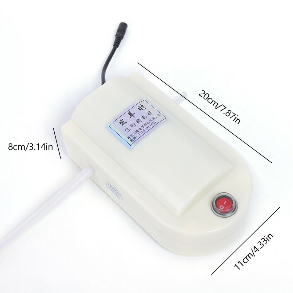 Meat Injector Gun Pump with Hose, Stainless Steel Electric Marinade ...