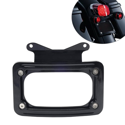 Curved License Plate Mount Bracket For Harley Touring Street Road Glide ...