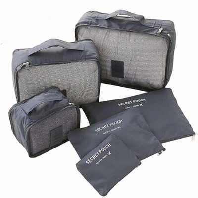 6 Pcs Luggage Organizer Suitcase Container for Clothes Packing Bags ...