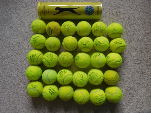 30 used Slazenger tennis balls as shown in photo. Great for dogs or ...