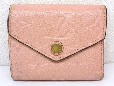 Louis Vuitton Zoe Compact Wallet Monogram Empreinte Pink Used B | eBay