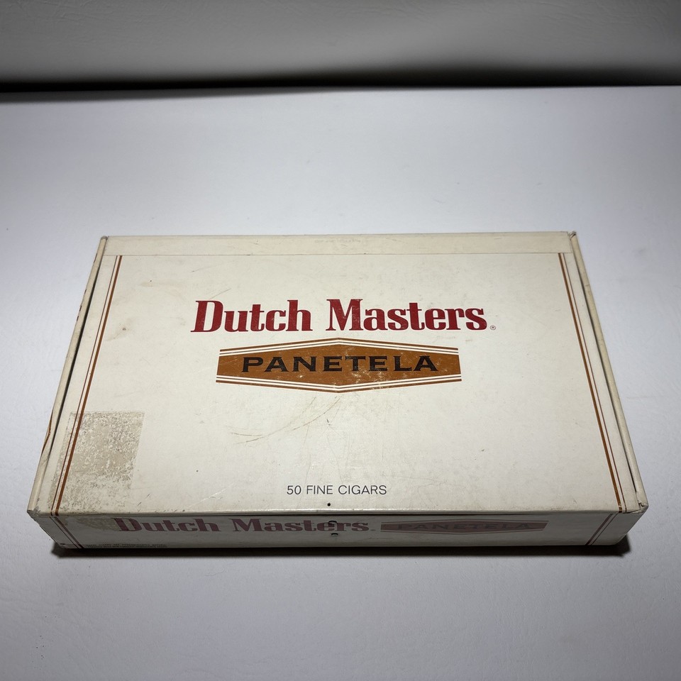 VINTAGE DUTCH MASTERS EMPTY WHITE CIGAR BOX PANETELA | eBay