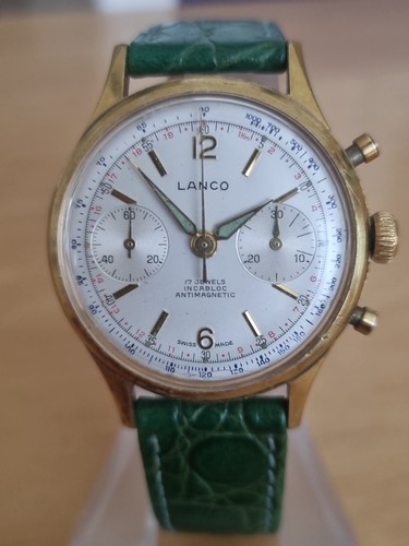SEHR SCÖNER,SELTENE VINTAGE LANCO LANGENDORF CHRONOGRAPH ...
