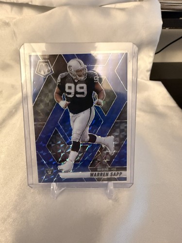 WARREN SAPP Blue Prizm /99 2025 Panini Mosaic Football #68 Raiders | eBay