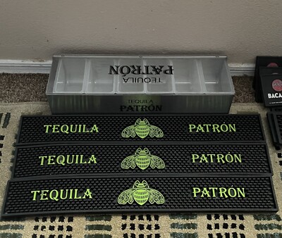 Patron Bar Mats And Condiment Tray Bundle | eBay