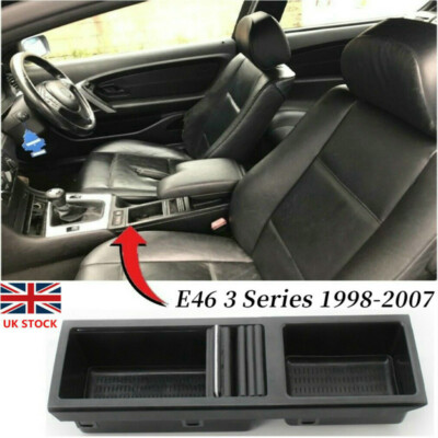 For BMW Centre Console Storage Tray Coinbox Black E46 3 Series ...