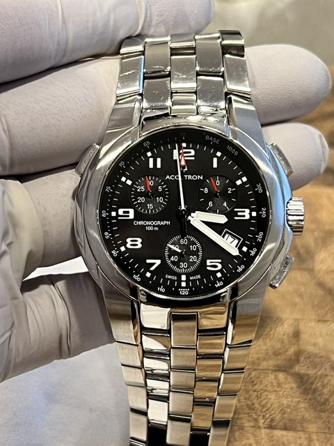 Bulova Accutron Chronograph Lunar Module Pilot Apollo 11 Mission Mens ...