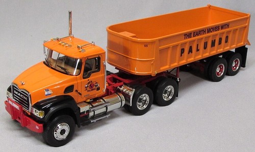 Vintage 1999 First Gear Mack Palumbo Granite Tractor with End Dump ...