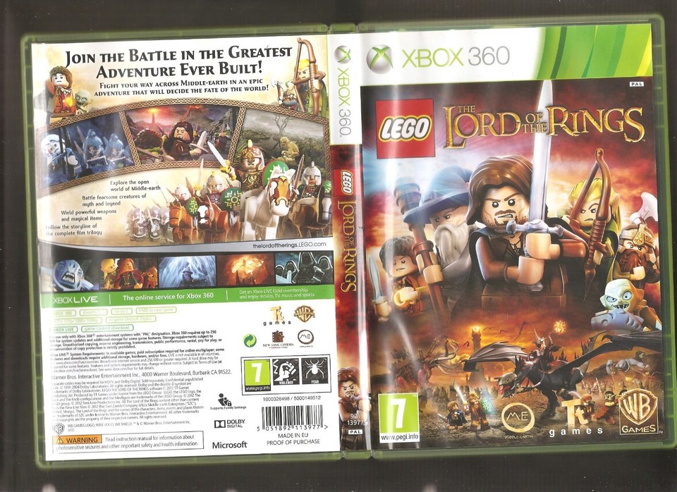 XBOX 360 LEGO THE LORD OF THE RINGS | eBay UK