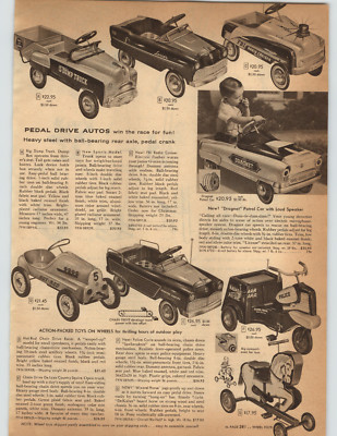 1956 PAPER AD Dragnet TV Show Toy Pedal Car Radar Patrol Hot-Rod Dump ...