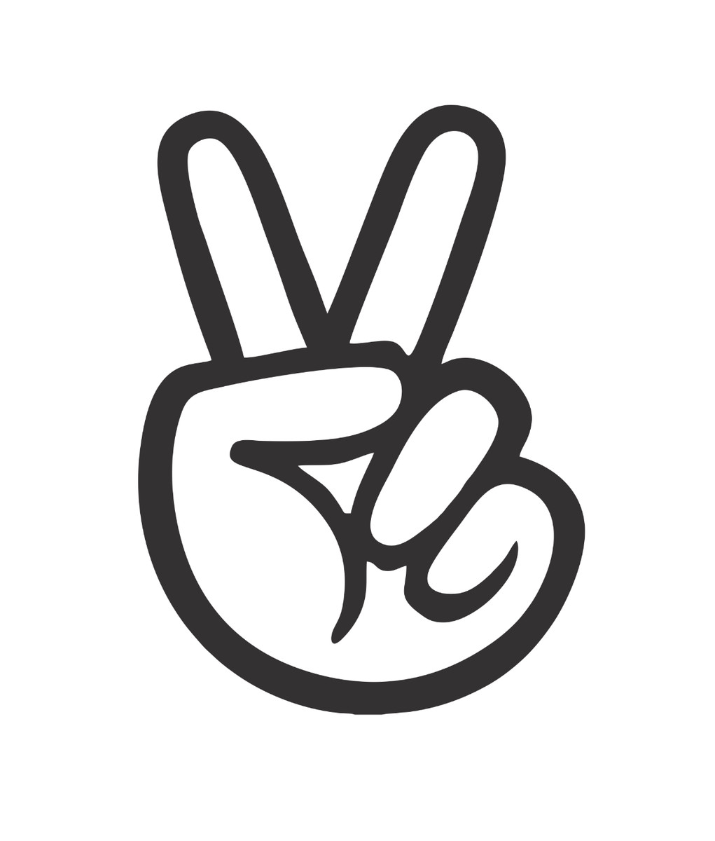 Peace Sign Fingers Clipart