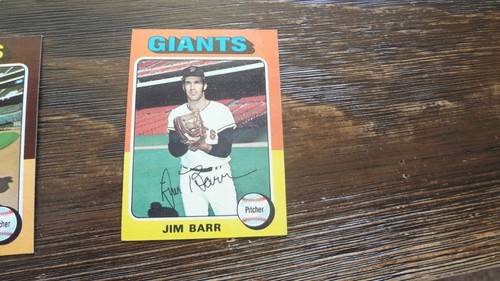 1975 TOPPS # 107 JIM BARR BASEBALL CARD | eBay