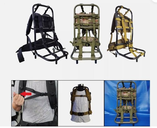 Heavy Duty Foldable Backpack Frame Aluminum for Outdoor Camping | eBay