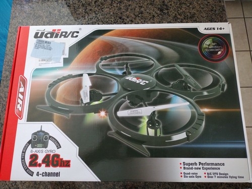 Udi RC UFO 2.4GHz 4Ch 6-Axis Quadcopter Drone (model U818A) with Camera ...