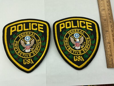 Federal Protective Service Police GSA collectable patch set new full ...