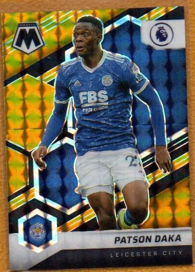 2021-22 Panini Mosaic Premier League - Patson Daka #27 Choice Black ...