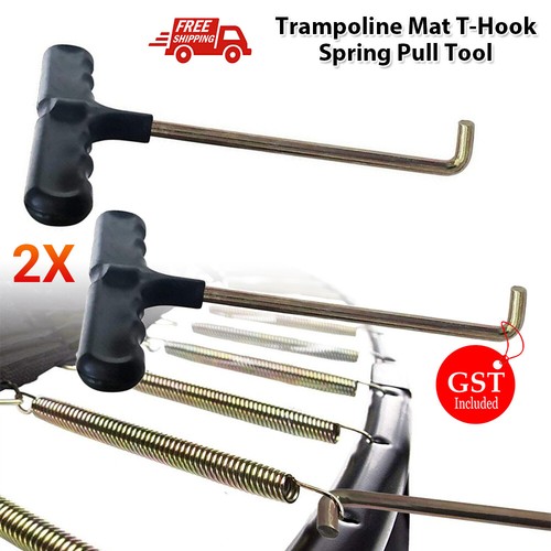 2PCS Replacement Trampoline Mat Spring Pull Tool Puller Tent Peg T Hook ...