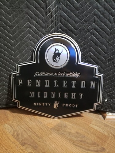 Pendleton Whisky MIDNIGHT Tin Sign 18"x17" | eBay