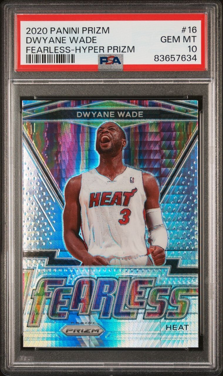 2020 Panini Prizm Fearless #16 Dwyane Wade Hyper Prizm PSA 10 POP 1 | eBay