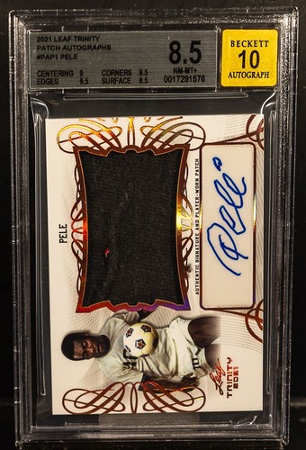 1576 PELE 2021 Leaf Trinity Patch Auto BGS 8.5/10 | eBay