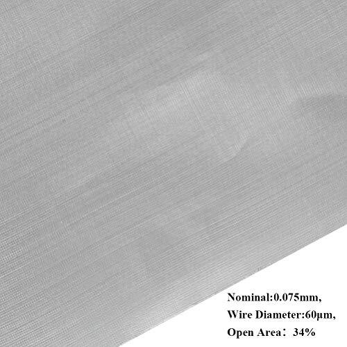 304 Stainless Steel Woven Wire 200 Mesh - 12"X 40" Filter Screen Sheet ...