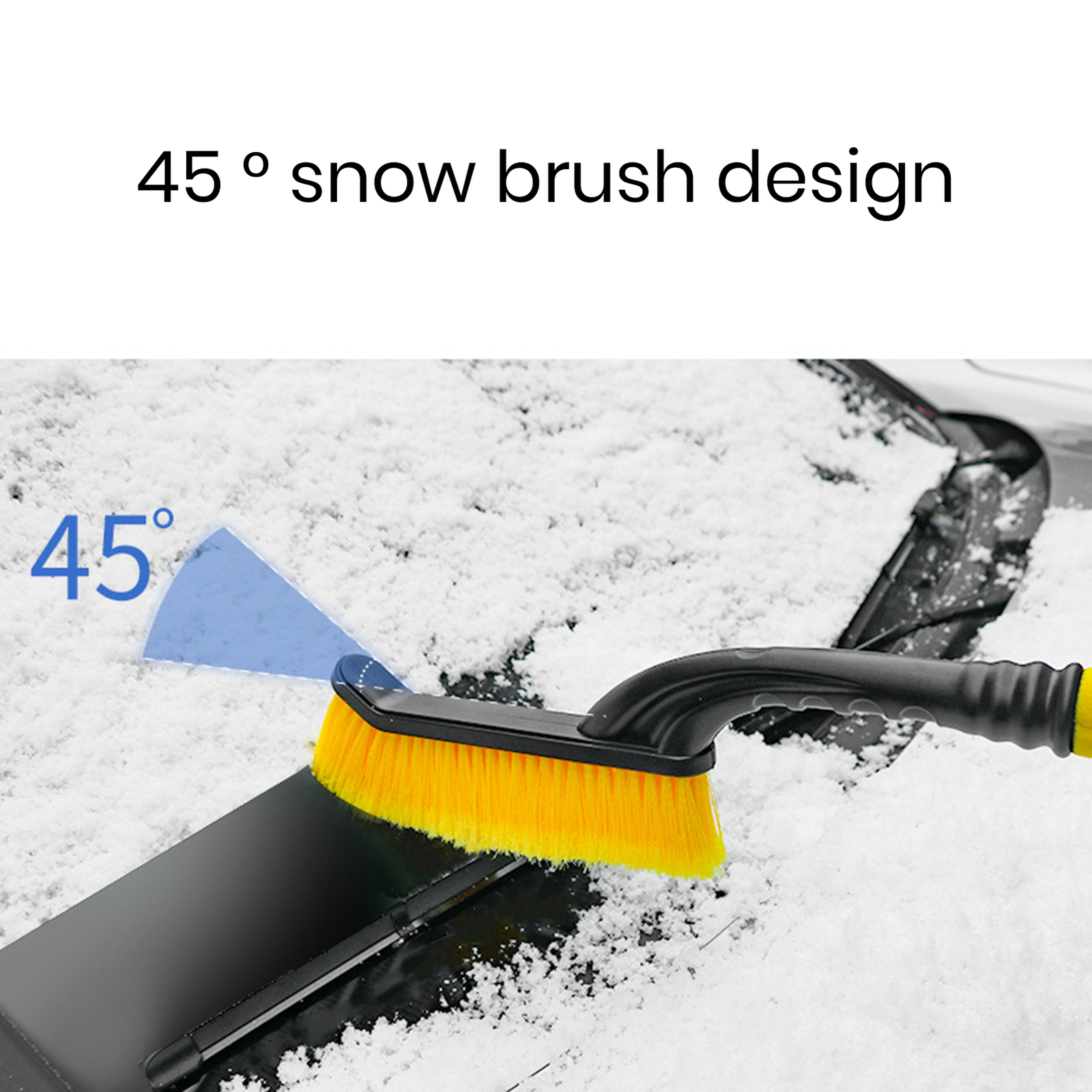 Detachable Ice Shovel Tool Auto Body Snow Removal Brush Long Handle Car ...