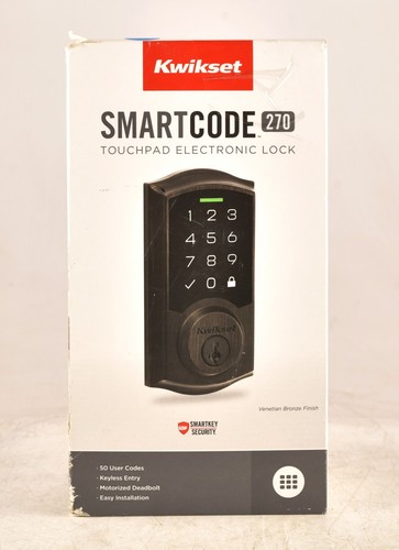 *Kwikset Smart Code 270 Venetian Bronze Finish Electronic Deadbolt ...