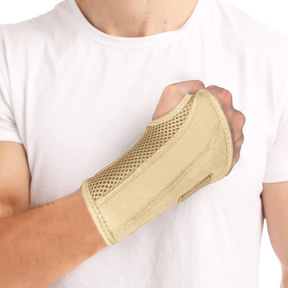 Wrist Brace Metal Splint Support Arthritis Sprain Carpal Tunnel Hand ...
