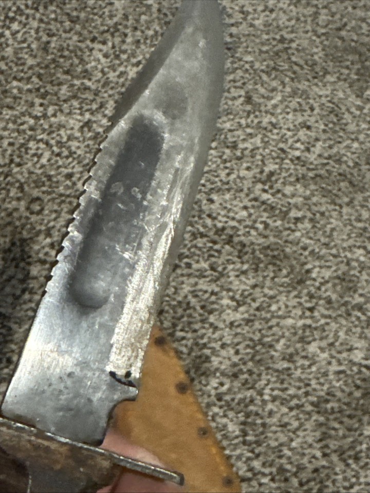 VINTAGE VALOR JAPAN #10998 PILOT SURVIVAL KNIFE W/ SHEATH-VIETNAM ERA ...