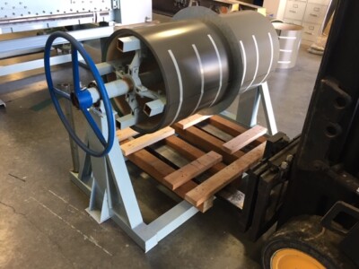 Re-Coiler - Slit Gutter Coil - Standing Seam Roof Coil - !! LOW COST ...