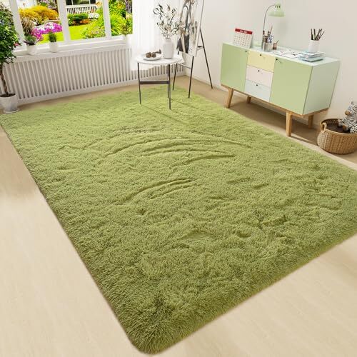 Rugs for Living Room Fluffy Area Rug Modern Shag Rugs for 5x8 Feet ...