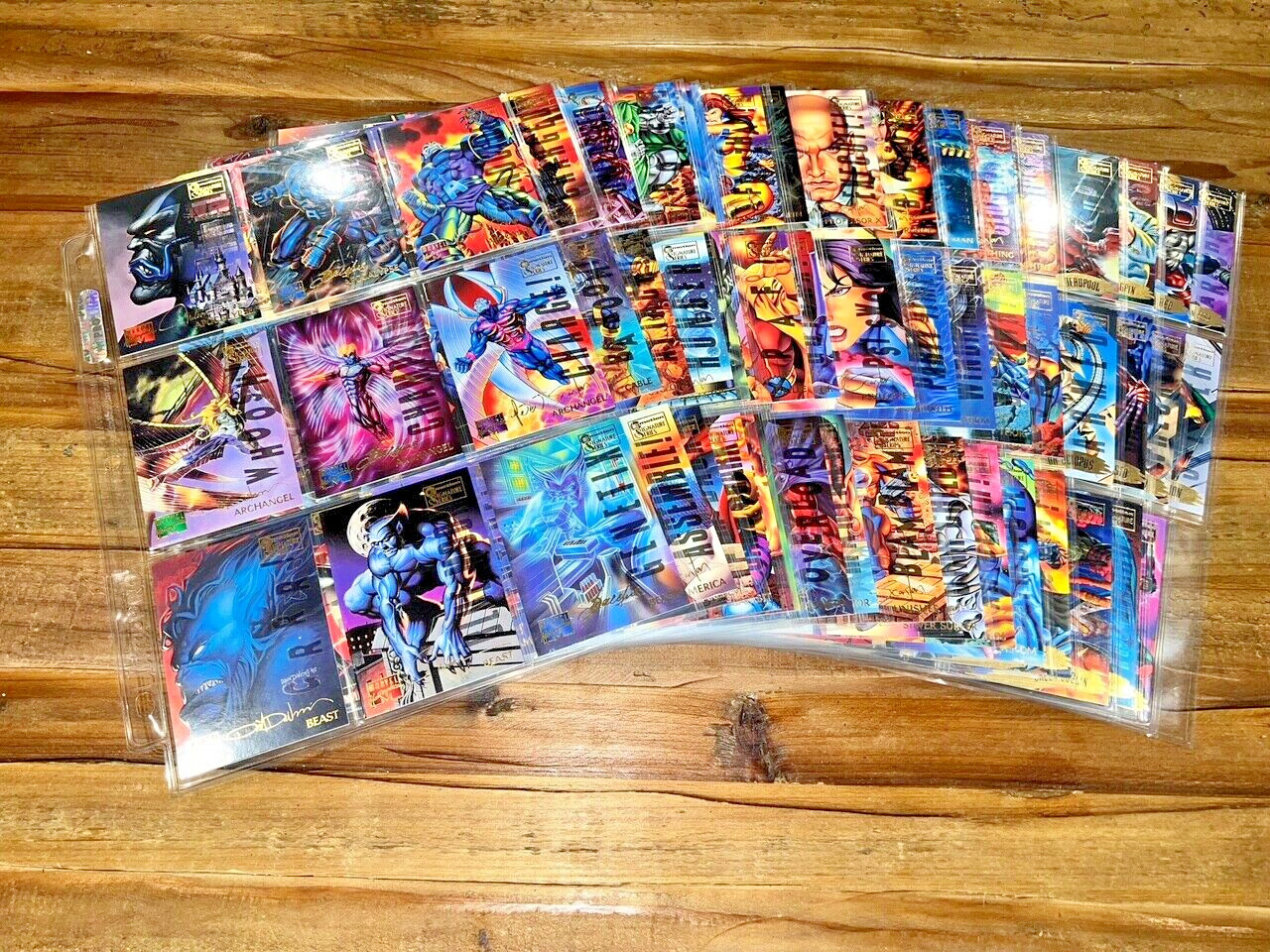 1995 Marvel Masterpieces EMotion Gold Signature Set - 150 Cards - NM ...