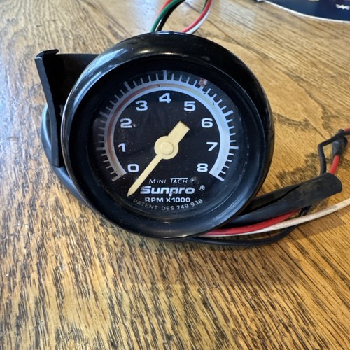 Sunpro Mini Tach 8000 RPM W/mount | eBay