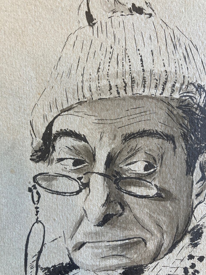 Beautiful Drawing Portrait Antonio Clemente Toto 1950 Wince Comic Italy ...