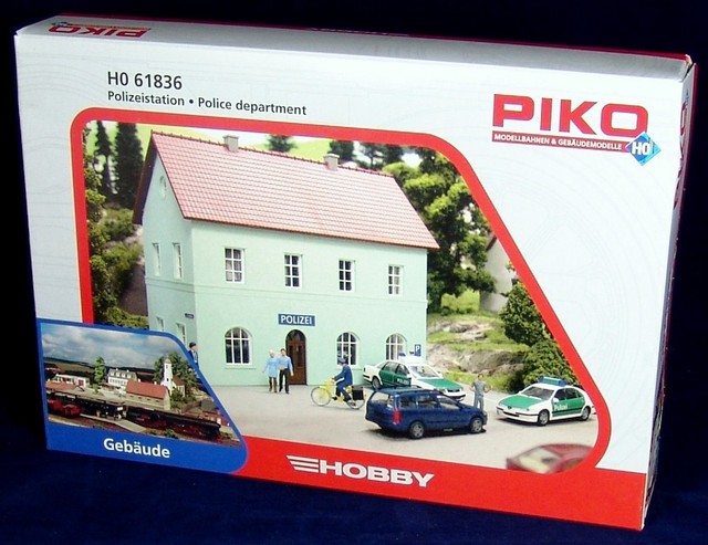 PIKO HO Scale Police Station Building Kit 61836 for sale online | eBay