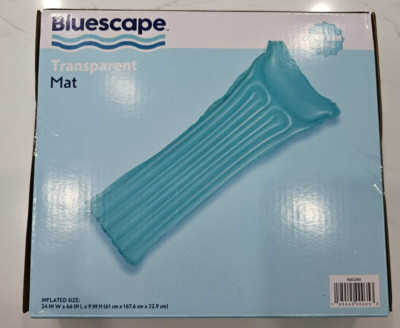 Bluescape Transparent Air Mat, Inflatable Pool Float 5FT 6IN long, Blue ...