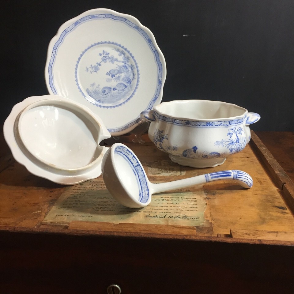 Furnivals Quail Blue England Dishes Various Items Dinnerware & Serving ...