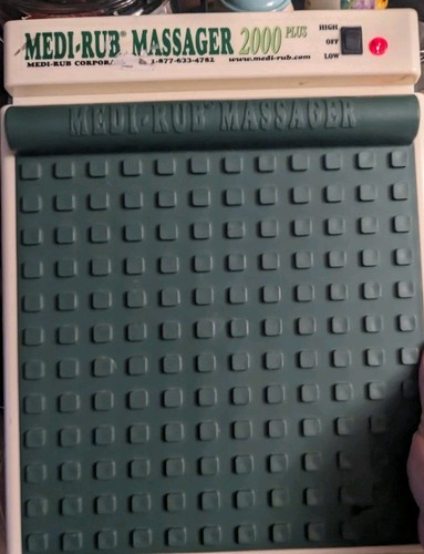 Medi-Rub Foot Massager 2000 Plus MR-3F High & Low Speed /Green & White ...